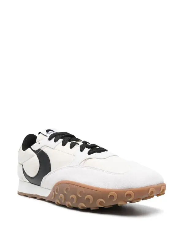 MARINE SERRE Calf Leather Lace-up Sneakers