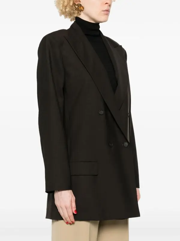 Fabiana Filippi Double-breasted Blazer - Brown