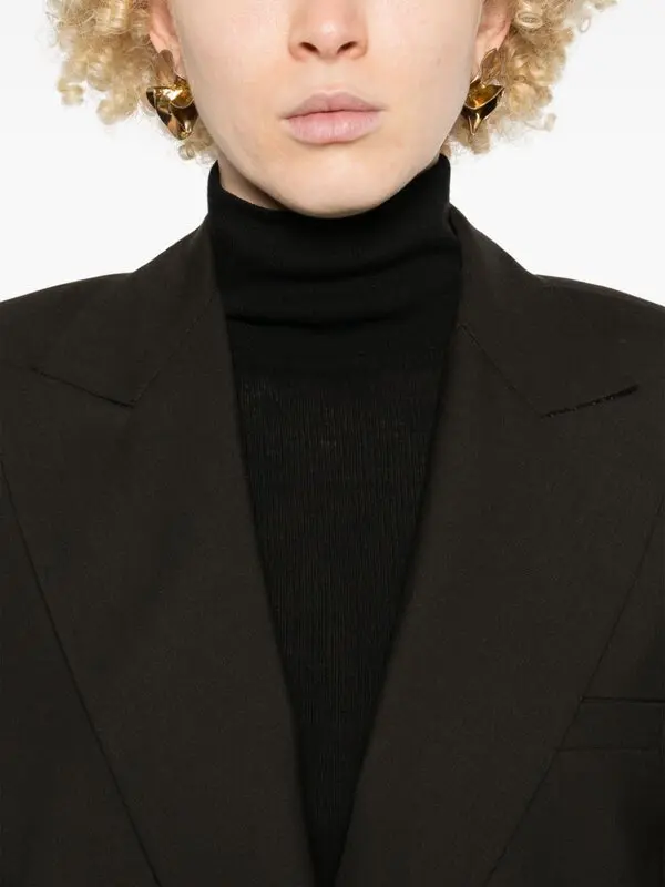 Fabiana Filippi Double-breasted Blazer - Brown