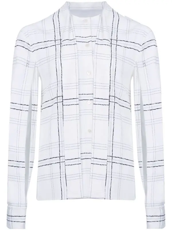 Ports 1961 Checked Tie-strap Shirt