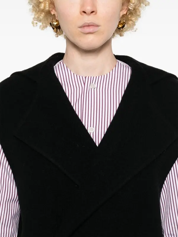 Fabiana Filippi Double-breasted Virgin Wool Gilet