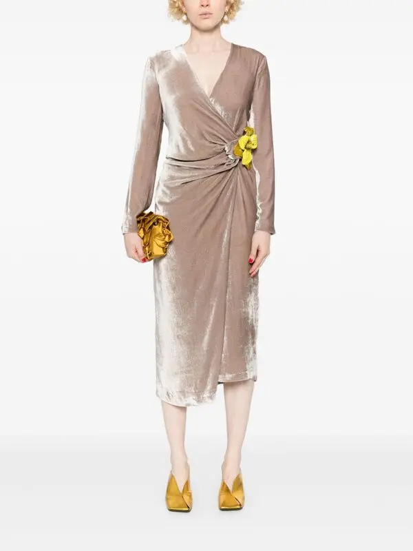 Blumarine Velvet Midi Dress
