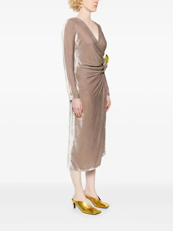 Blumarine Velvet Midi Dress
