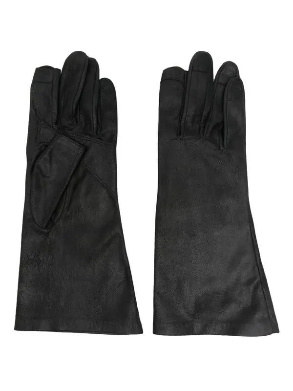 Rick Owens Leather Gloves - Black