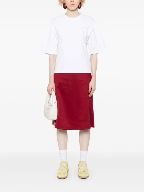 GANNI Embroidered Logo T-shirt