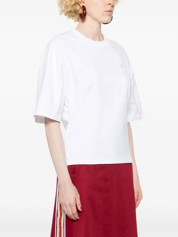 GANNI Embroidered Logo T-shirt