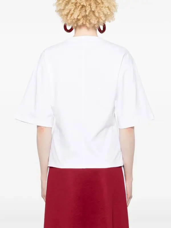 GANNI Embroidered Logo T-shirt