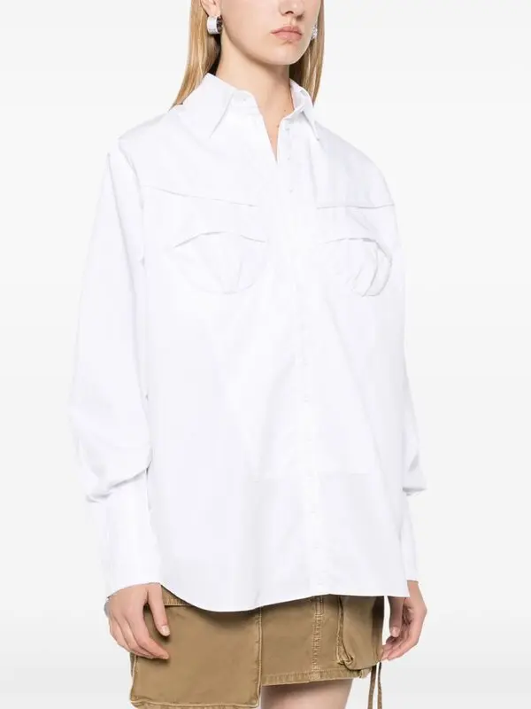 SINEAD O'DWYER Bib-detail Cotton Shirt