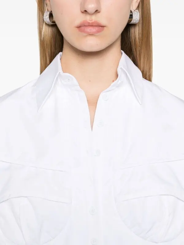 SINEAD O'DWYER Bib-detail Cotton Shirt
