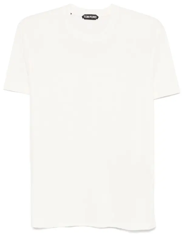 TOM FORD Crew Neck T-shirt - Neutrals