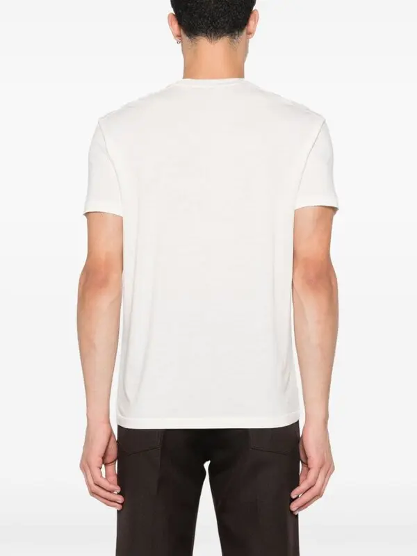TOM FORD Crew Neck T-shirt - Neutrals