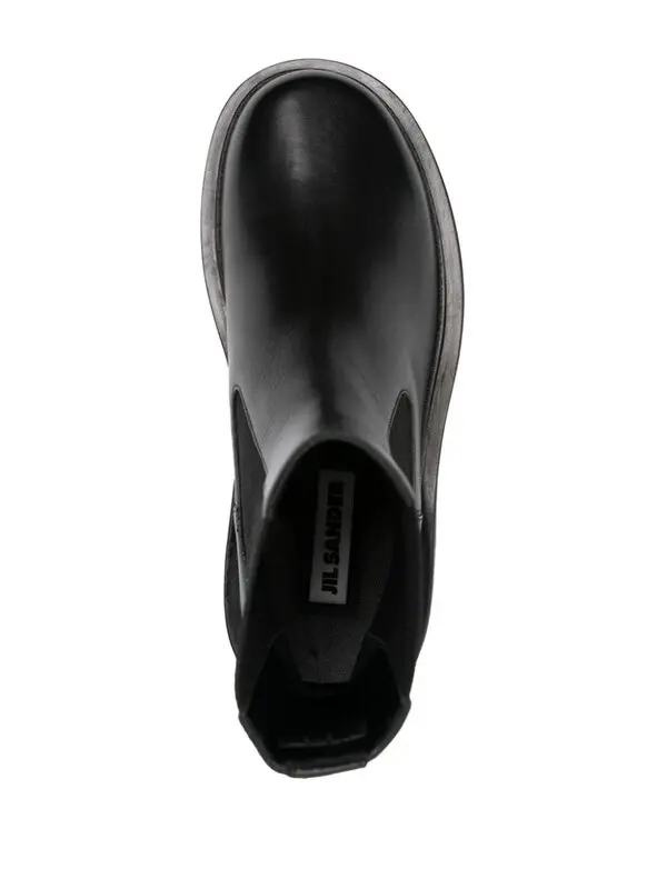 JIL SANDER Leather Chelsea Boots