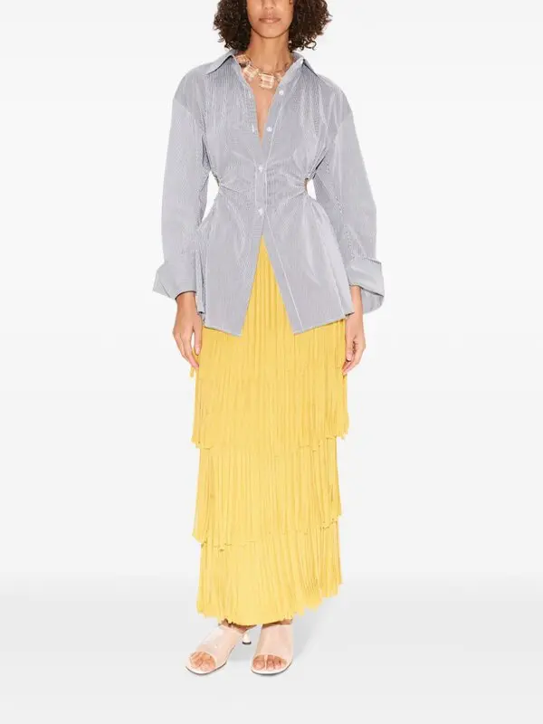 SIMONMILLER Za Za Knit Fringe Maxi Skirt