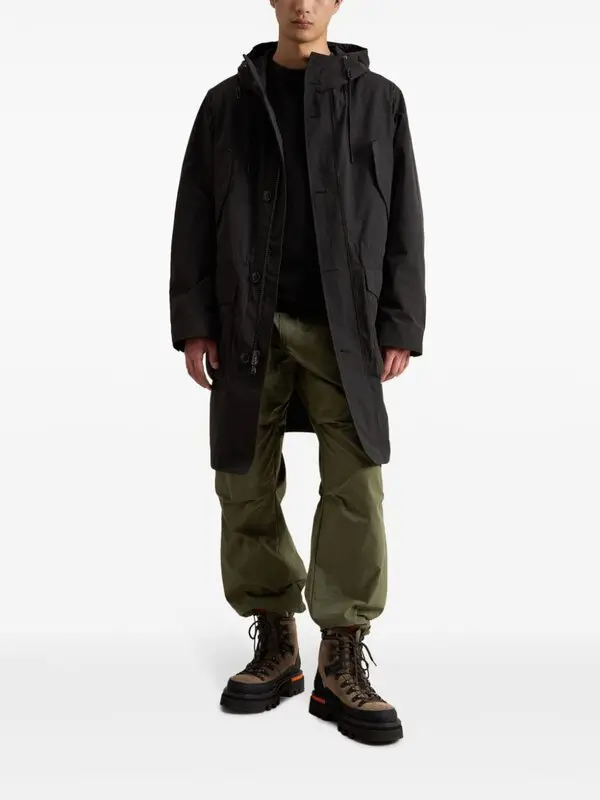 Woolrich Peach Parka Coat - Black
