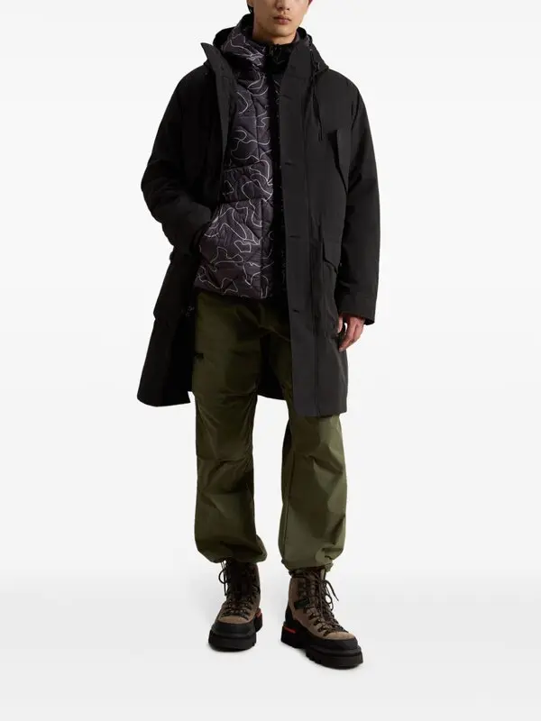 Woolrich Peach Parka Coat - Black