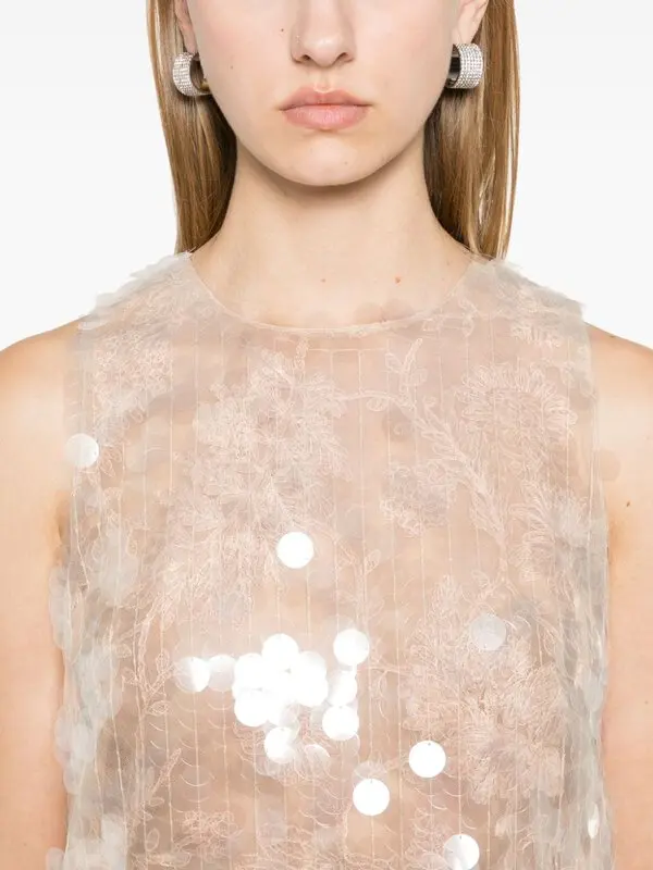 Ermanno Scervino Sequin-embellished Mini Dress