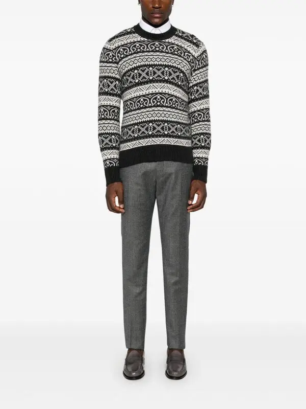 Eleventy Fair Isle-intarsia Sweater