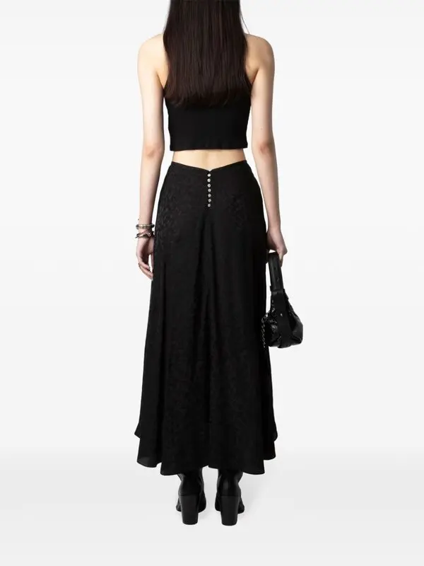 Zadig&Voltaire Jeanne Leopard Silk Skirt