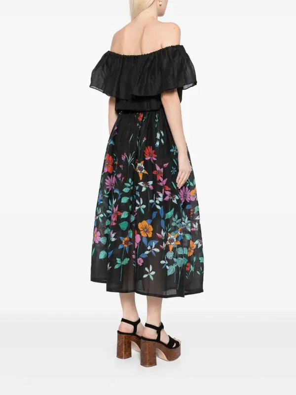 BAMBAH Hibiscus Off-shoulder Dress