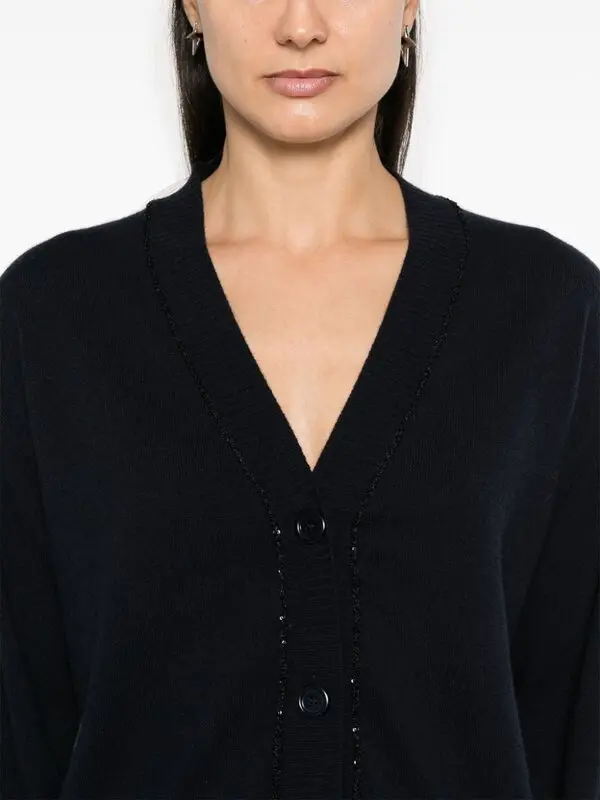 Fabiana Filippi Sequin-detailed Cardigan - Blue