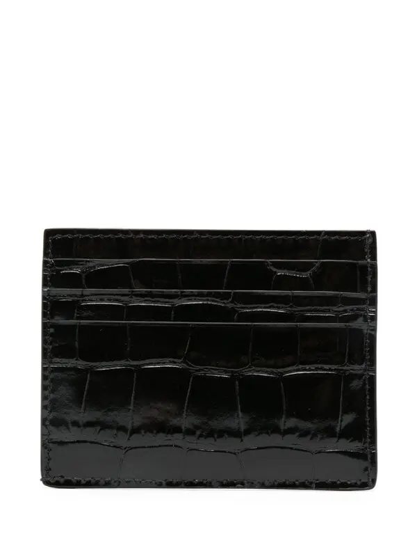 TOM FORD Crocodile-embossed Cardholder