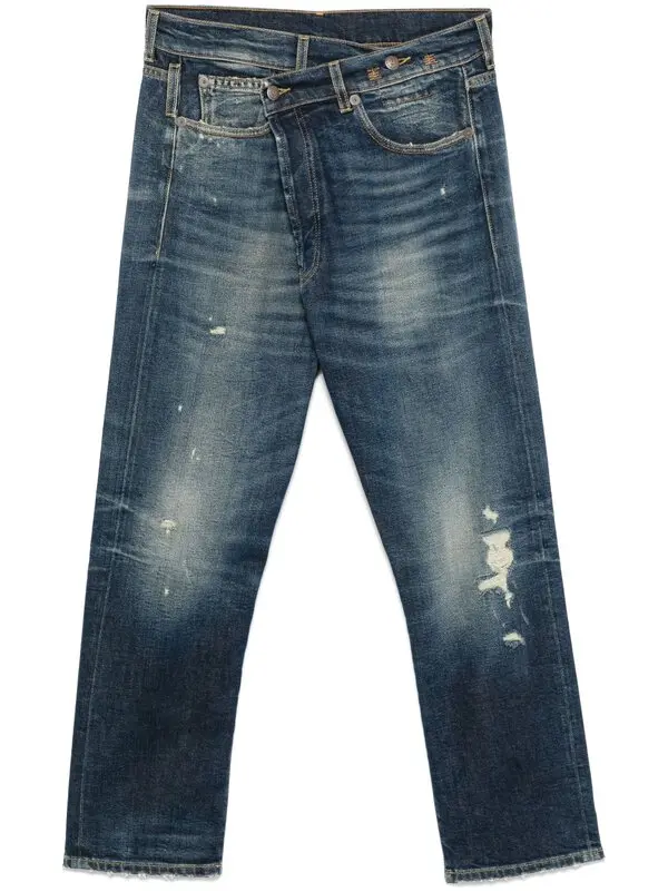 R13 Crossover Straight Leg Jeans
