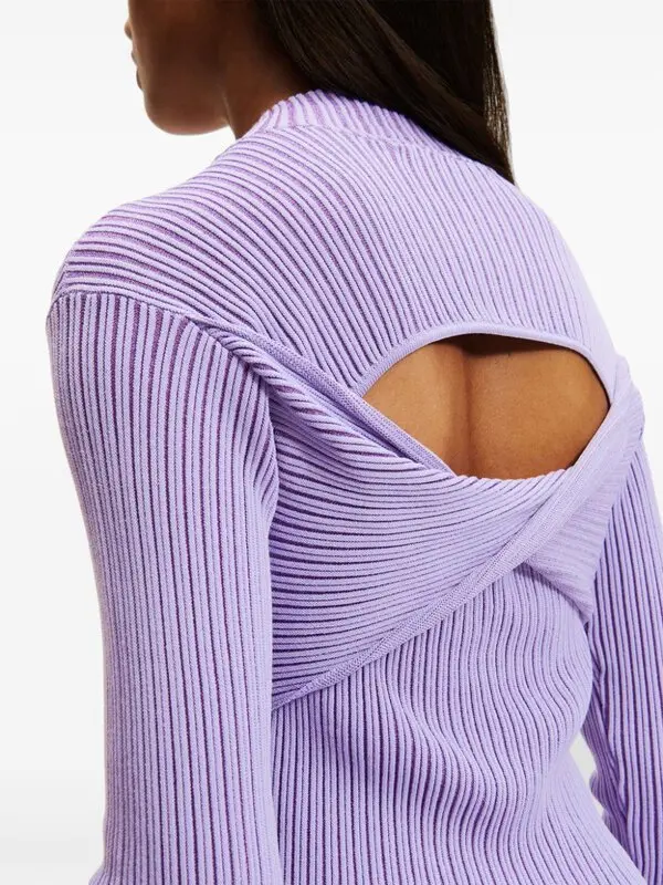Karl Lagerfeld Mock-neck T-shirt - Purple
