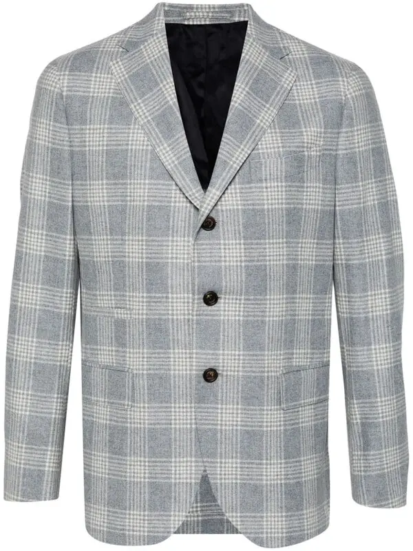 Eleventy Checkered Blazer