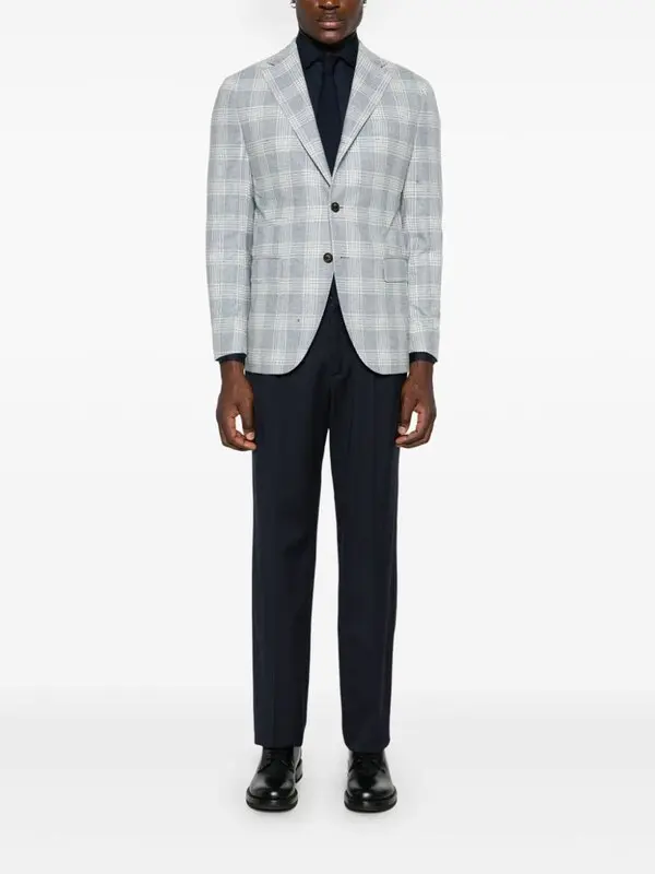 Eleventy Checkered Blazer
