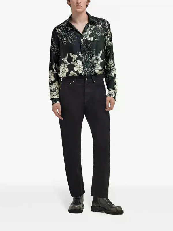 Roberto Cavalli Broccato-print Shirt