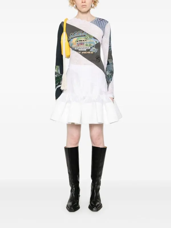MARQUES' ALMEIDA Silk Mini Skirt