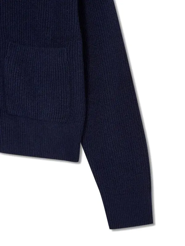 STUDIO TOMBOY Zip-front Cardigan - Blue