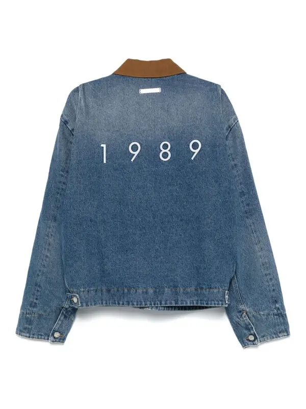 1989 Studio Denim Trucker Jacket - Blue - 71% Off | Editorialist