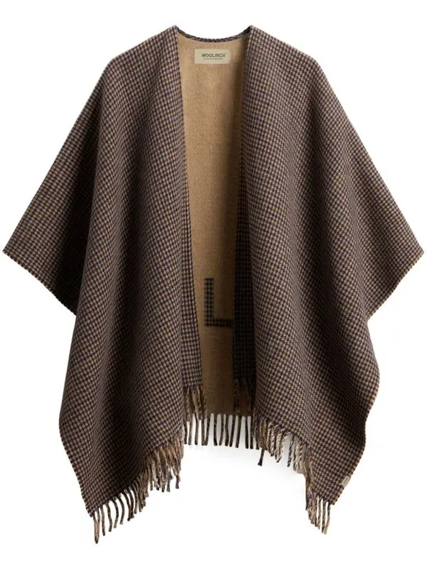 Woolrich Plaid-check Cape - Neutrals