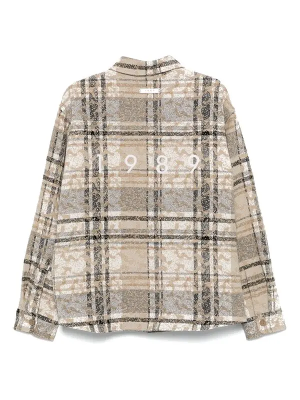 1989 STUDIO Check-jacquard Overshirt