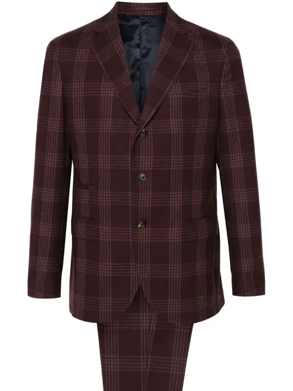 Eleventy Checkered Suit
