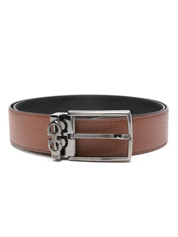 FERRAGAMO Reversible Belt - Brown