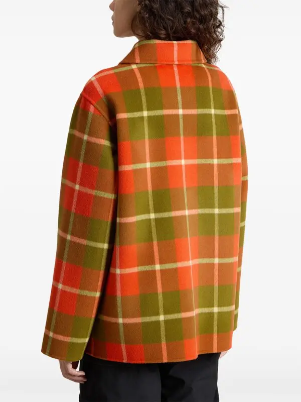 Woolrich Checked Jacket In Orange - 40% Off | Editorialist