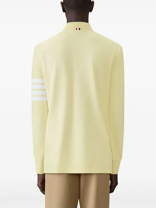 Thom Browne 4-bar Long-sleeve Polo Shirt