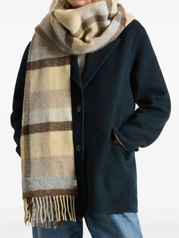 Woolrich Check-pattern Scarf - Neutrals