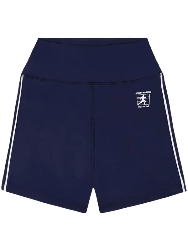 SPORTY & RICH Runner Box Biker Shorts