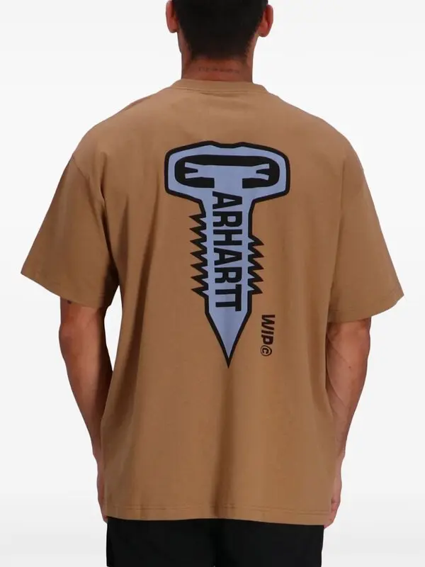 Carhartt Work In Progress Cross Screw T-shirt - Brown