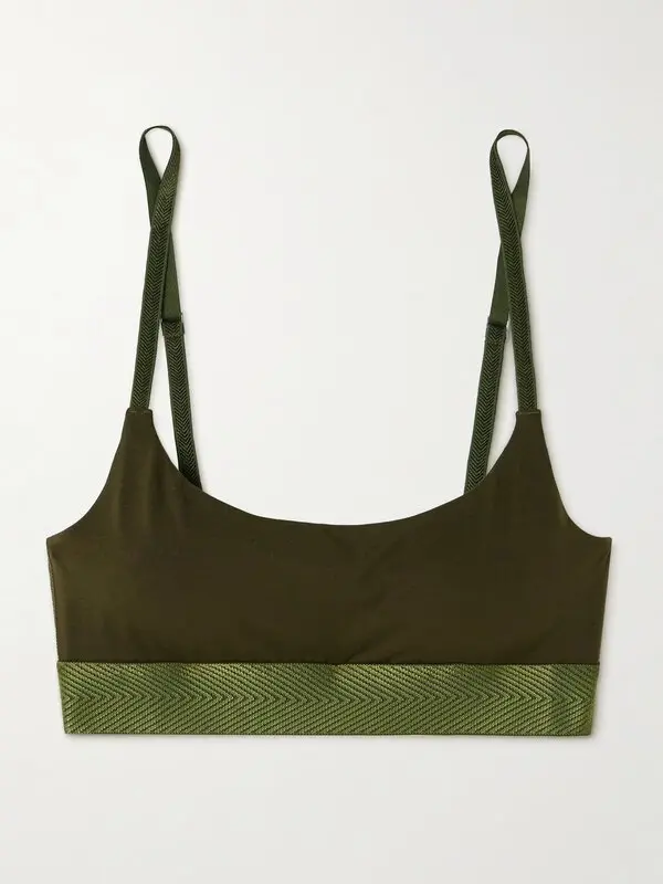 CDLP Lyocell-blend Jersey Bralette - Green