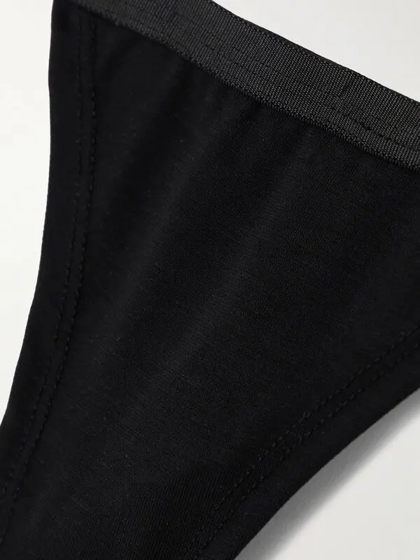 CDLP Set Of Three Stretch-tencel Lyocell Thongs
