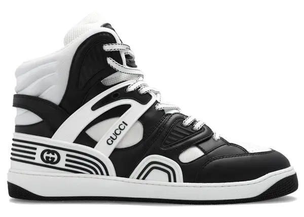 Gucci Basket High-top Sneakers - Black/white