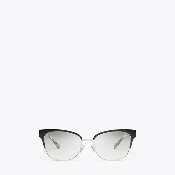 Tory Burch Miller Cat-eye Eyeglasses - Silver/black