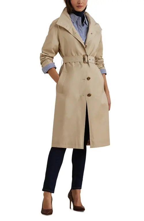 Ralph Lauren Belted Water-resistant Longline Coat - Explorer S