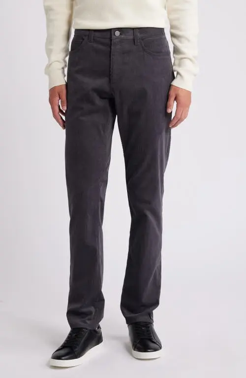 Theory Slim Fit Stretch Corduroy Pants - Dark Grey