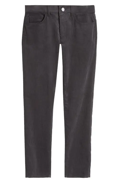 Theory Slim Fit Stretch Corduroy Pants - Dark Grey
