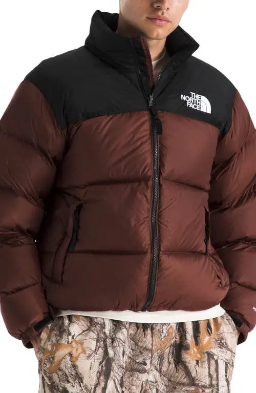 The North Face 1996 Retro Nuptse 700-fill-power Down Packable Jacket - Ember Soil/tnf Black